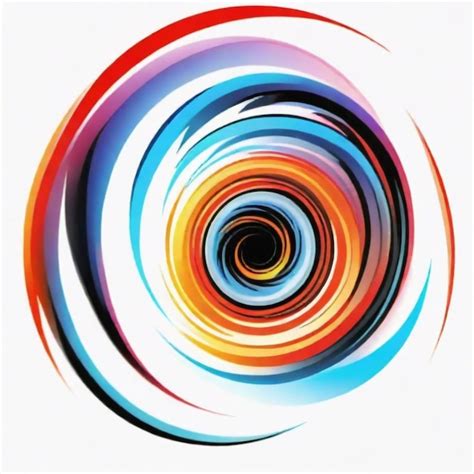 Vortex Cartoon Vector Set White Background Isolated Premium Ai Generated Vector