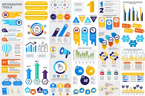 인포그래픽 요소 데이터 시각화 벡터 디자인 템플릿을 번들로 묶습니다 0명에 대한 스톡 벡터 아트 및 기타 이미지 0명