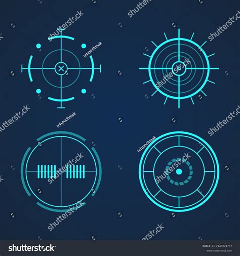 Set Four Elements User Interface Design Stock Vector Royalty Free