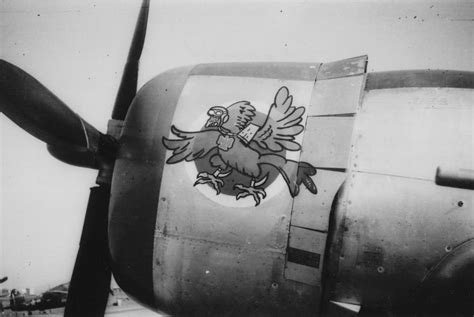 57th Fighter Group 65th Fs Bud With Chip On Shoulder Fighter Nose