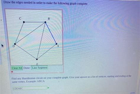Solved Draw The Edges Needed In Order To Make The Following Chegg