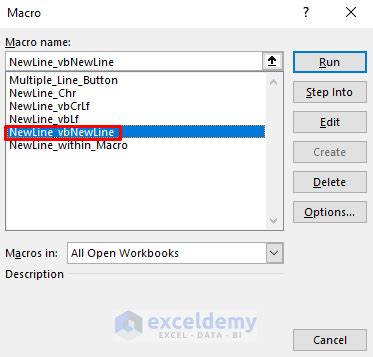 Excel VBA Create New Line In MsgBox 6 Examples