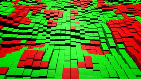 Green And Red Cubic Wave Zone Background Vj Loop In 4k 50206219 Stock Video At Vecteezy