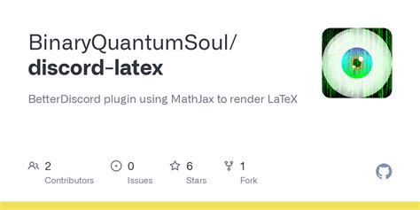 Github Binaryquantumsouldiscord Latex Betterdiscord Plugin Using