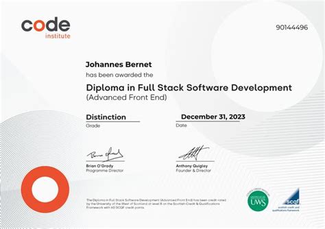 Johannes Bernet On Linkedin Codeinstitute Fullstackdeveloper