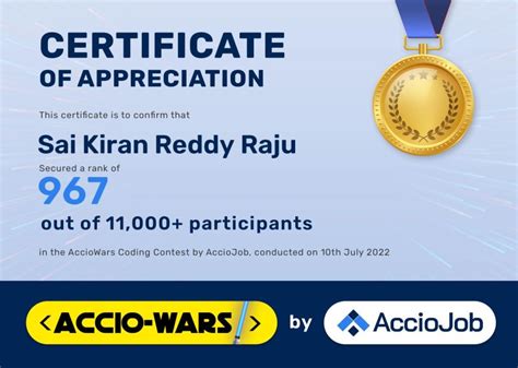 Sai Kiran Reddy Raju On Linkedin Codingchallenge Acciojob