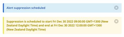 Alert Suppression
