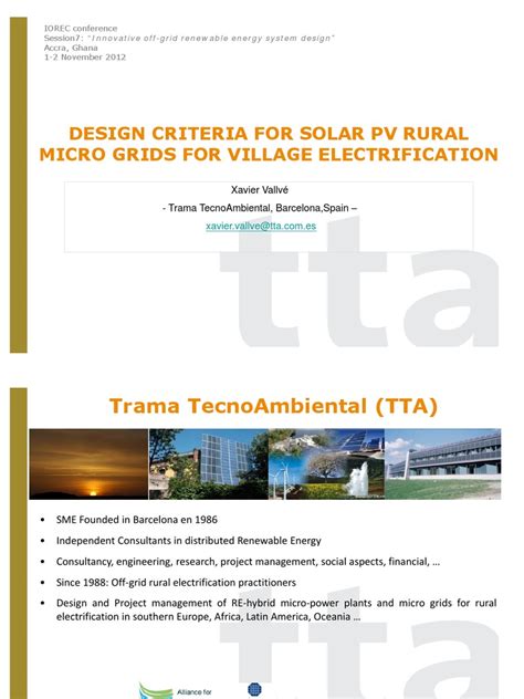 Energy Design Criteria For Solar Pv Rural Microgrids For Rural Electrification Pdf