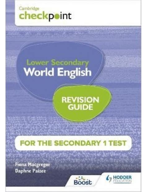 Cambridge Checkpoint International Lower Secondary World English For The Secondary 1 Test