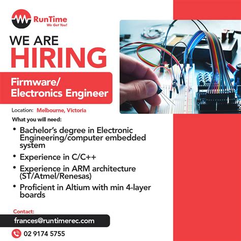 Firmwareengineer Electronicsengineering Melbournejobs Techcareers Embeddedrecruiter