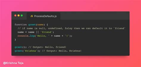 Krishna Teja On Linkedin Did You Know That In Javascript You Can Use