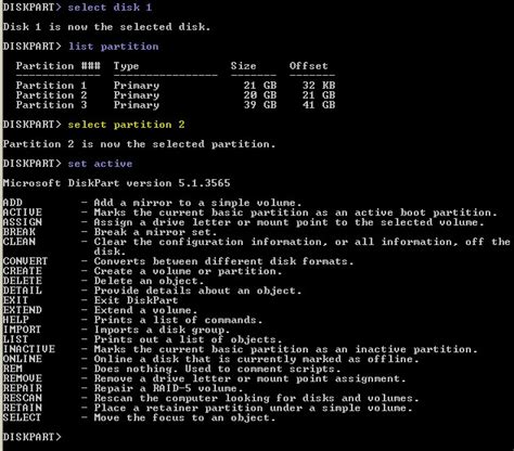 Set Active Partition Tutorial