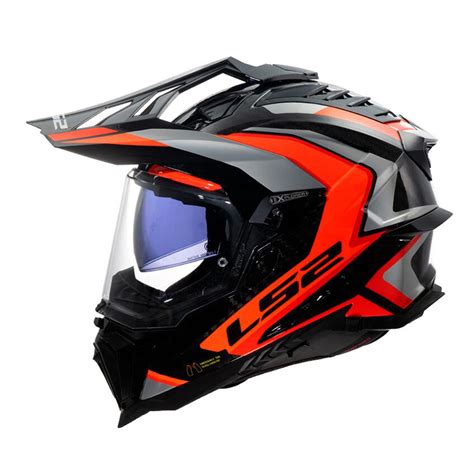 Casco Ls2 Mx701 Explorer Carbon Frontier 2 Arancio Motostorm It