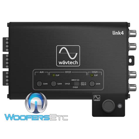 Wavtech LNIK Channel Line Output Converter With AUX Input Signal Summing And Remote