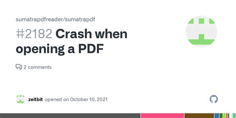 crash when opening a pdf · issue 2182 · sumatrapdfreader sumatrapdf