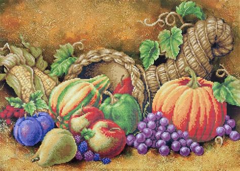 ЗПН 028 Ріг достатку схема для вишивання бісером картини Arhibis