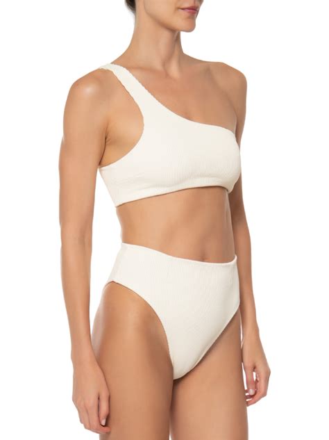Biquíni Top Perlin Nervura Off White Oqvestir