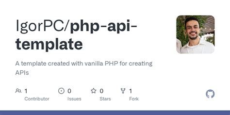 Github Igorpcphp Api Template A Template Created With Vanilla Php