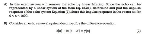 Solved In This Project You Will Consider The Problem Of Chegg