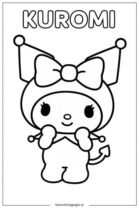 100 Halaman Mewarnai Gambar Mewarnai Kuromi Pdf Dan Png Gratis Untuk