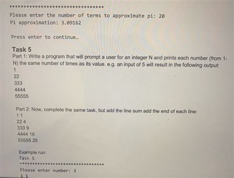 solved task 1 solve this problem twice once using a while