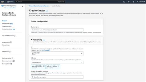 Adding A Cluster With The New Ecs Experience Lacks The Security Groups Aws Re Post