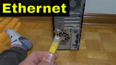 How To Connect Ethernet To A Computer For The Internet Tutorial Youtube