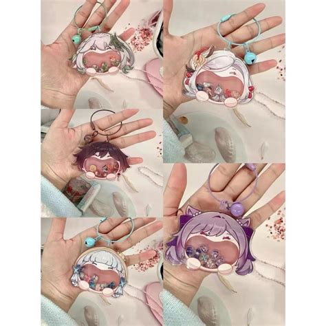 Genshin Impacto Periférico Acrílico Hierba Dios Ayaka Grabado