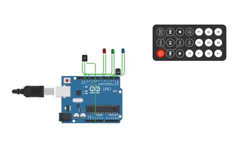 Circuit Design Remote Controlled Ir Tinkercad