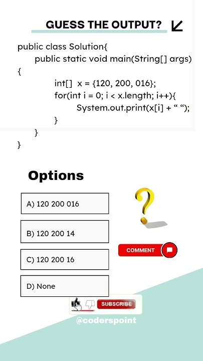 Day 45 Java Mcq Question Java Interview Questions Java Basic