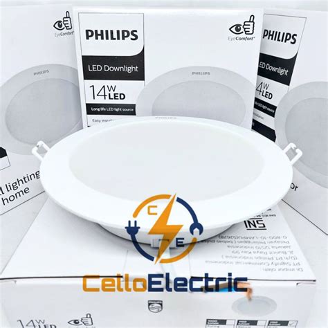 Jual Lampu Led Philips Eridani Dl190b 3 5w 7w 10w 14w Putih Downlight Panel Philips Shopee