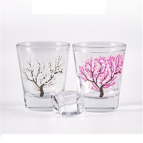 온도 색이 변하는 꽃피는 벚꽃 소주잔 술잔 에누리 가격비교
