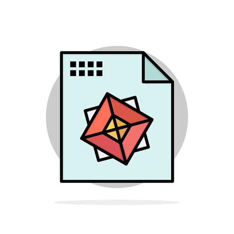 File Processing 3d Design Abstract Circle Background Flat Color Icon 17975784 Vector Art At Vecteezy