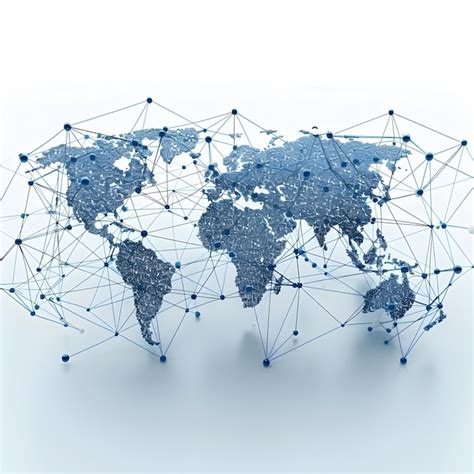 Global Network Connection World Map Point And Line Composition Concept Of Global Business