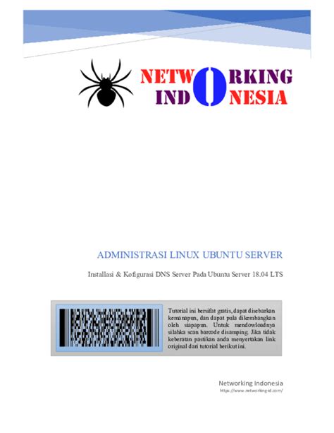 Pdf Installasi Dan Konfigurasi Dns Server Pada Linux Ubuntu Server 1804 Lts