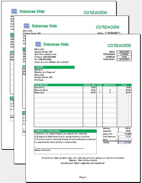 Plantilla De Cotización Excel Excel Templates Business Excel Templates Statement Template