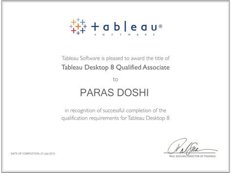 Achievement Unlocked Tableau Desktop 8 Qualified Associate Insight Extractor Blog
