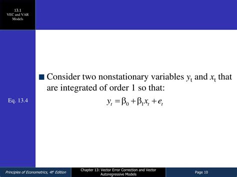 Ppt Chapter 13 Vector Error Correction And Vector Autoregressive Models Powerpoint