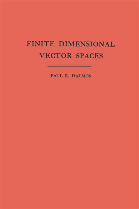 Finite Dimensional Vector Spaces Premiumjs Store