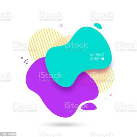 추상적인 현대 그래픽 요소 역동적 인 다채로운 형태와 라인 흐르는 액체 모양 그라데이션 추상 배너 로고 전단지 또는 프레젠테이션 디자인을 위한 템플릿입니다 벡터 3차원