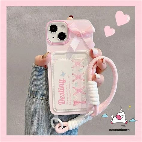 Cartoon Fantasy Pink Bow Cute Graffiti Case Compatible For Iphone 16 12 13 15 11 14 Pro Max