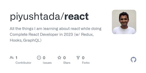 Github Piyushtadareact All The Things I Am Learning About React While Doing Complete React