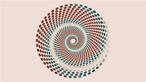 Abstract Spiral Dotted Spinning Red And White Vortex Style Flower Background 36515816 Vector
