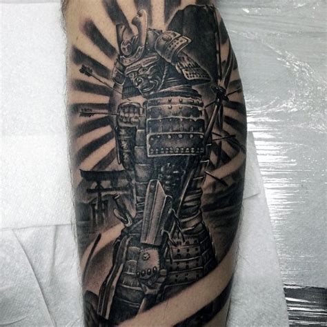 Samurai Tattoo Leg