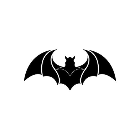 흰색 배경 그림에 웹 격리에 대 한 박쥐 아이콘 프리미엄 벡터