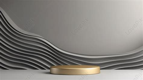 화장품 사진을 위한 금색 액센트와 고급스러운 직물 배경을 갖춘 최소한의 3d 회색 디스플레이 화장 배경 금색 배경 사진 배경 이미지 Hd 화장 금색 사진 배경