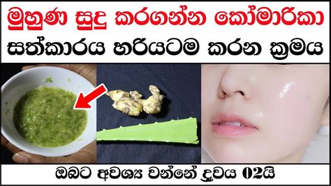 මුහුණ සුදු කරගන්න කෝමාරිකා සත්කාරය හරියටම කරන ක්‍රමය මෙන්න Aloe Vera