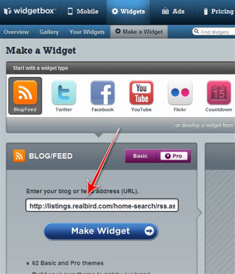 How To Create A Custom Widget From The Property Search Using Widgetbox Com
