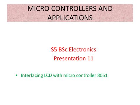 SOLUTION Interfacing Lcd With 8051 Ppt11 Studypool