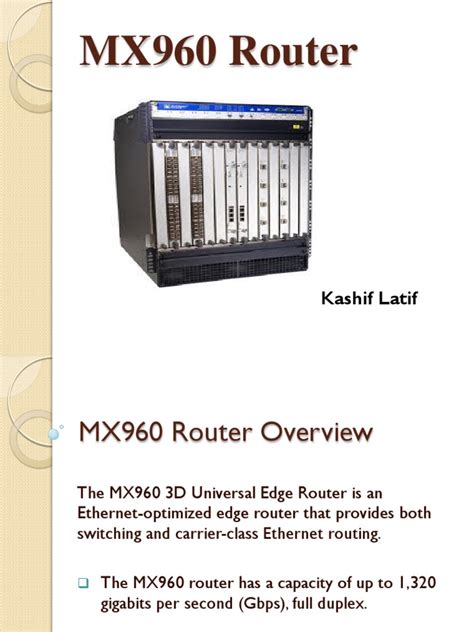 Mx960 Router Pdf Network Switch Power Supply